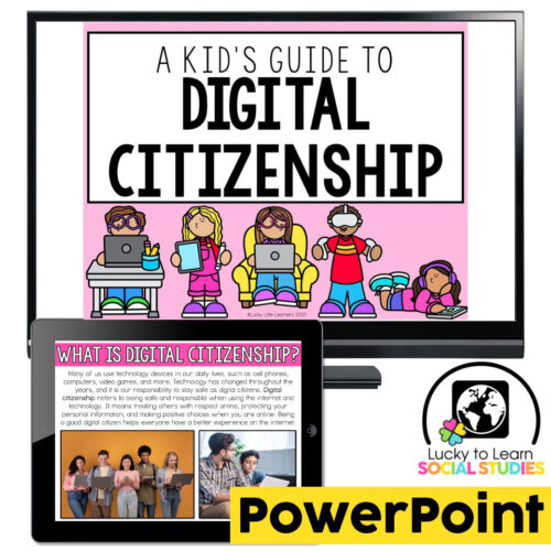Lucky to Learn Social Studies - Digital Citizenship - Teaching Slides ...