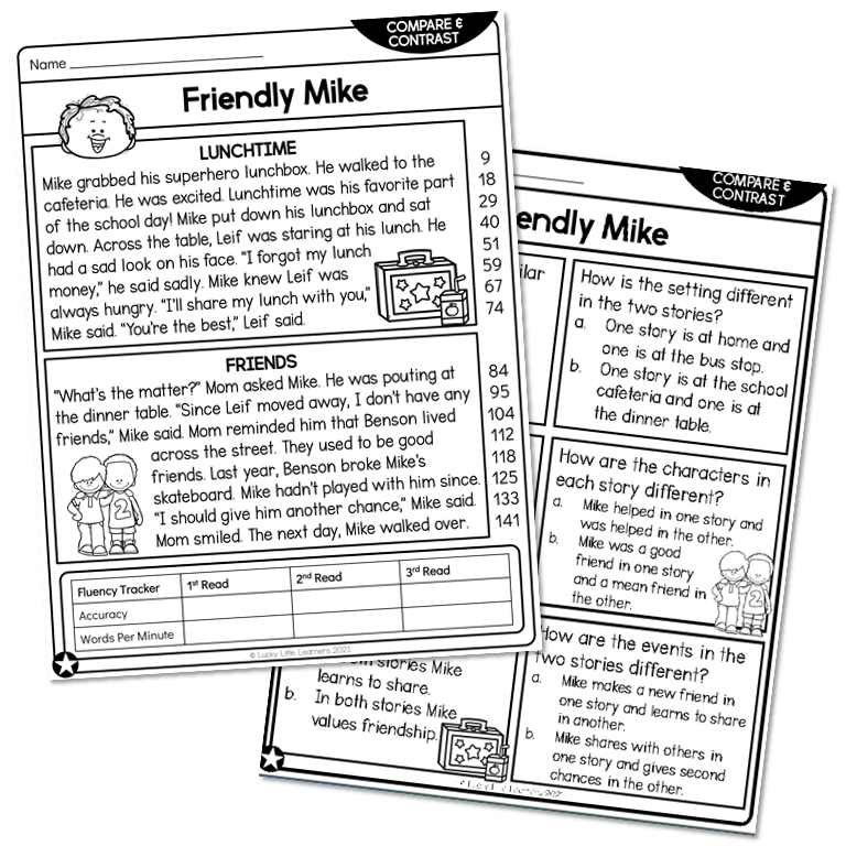 Free Printable Compare And Contrast Worksheets For 2nd Grade 4 Steps