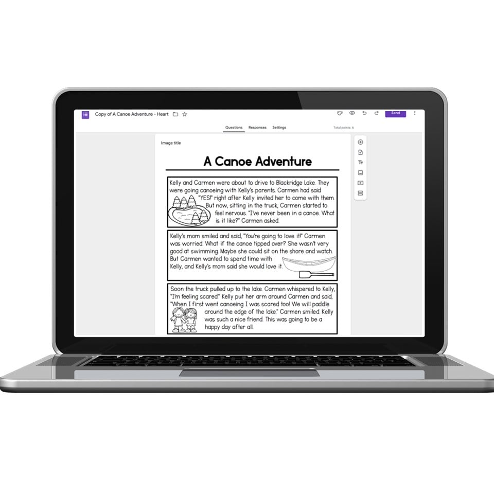 Digital 2nd Grade Reading Passages - Character - A Canoe Adventure - At ...