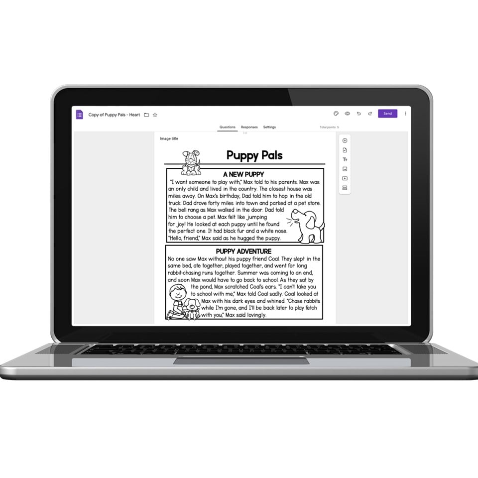 Digital 2nd Grade Reading Passages - Fiction Compare and Contrast ...