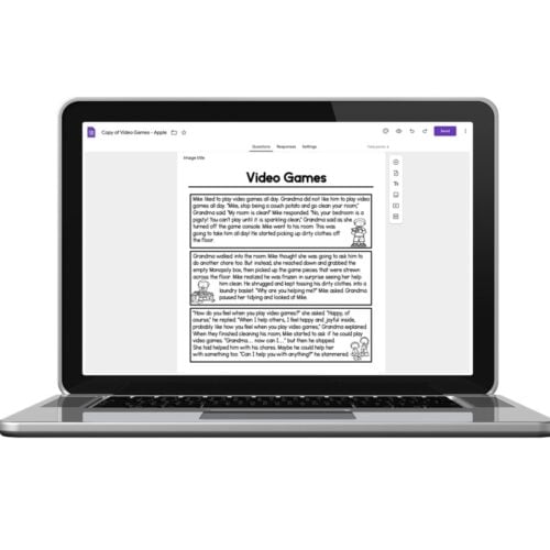 Digital 2nd Grade Reading Passages - Figurative Language - Video Games ...