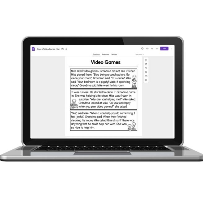 Digital 2nd Grade Reading Passages - Figurative Language - Video Games ...