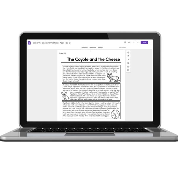 Digital 2nd Grade Reading Passage - Moral and Summarizing - The Coyote ...