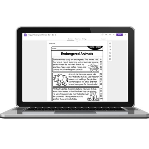 Digital 2nd Grade Reading Passages - Nonfiction Cause and Effect ...