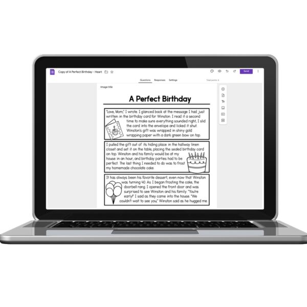 Digital 2nd Grade Reading Passage - Point of View - A Perfect Birthday ...
