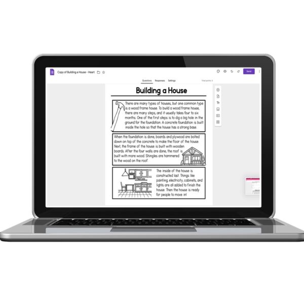 Digital 2nd Grade Reading Passage - Sequencing and Steps - Building a ...