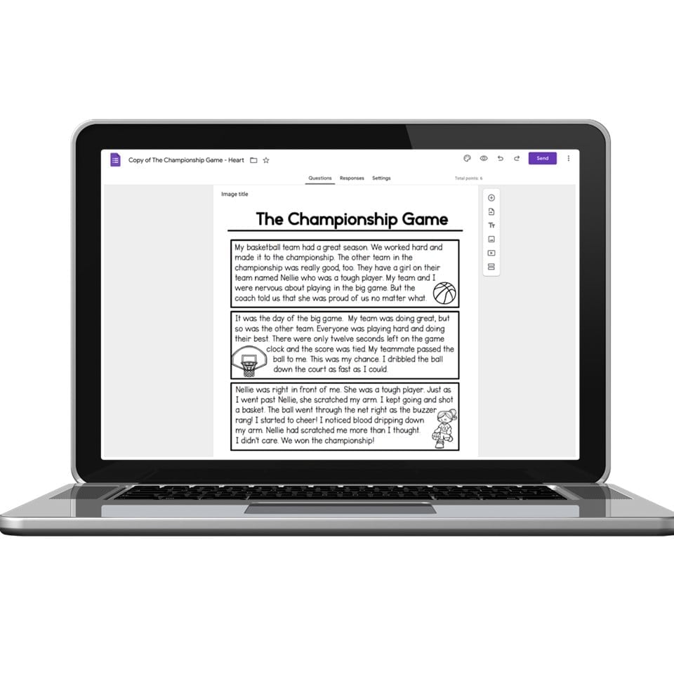 Digital 2nd Grade Reading Passage - Story Structure - The Companionship ...
