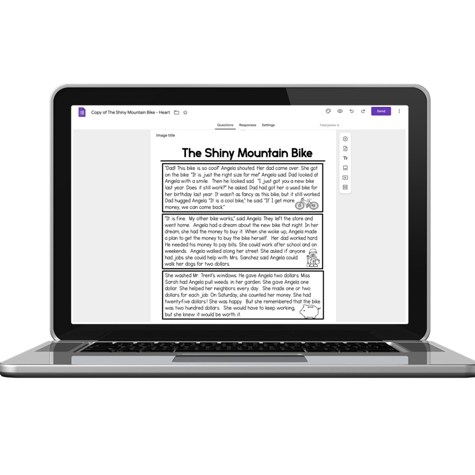 Digital 2nd Grade Reading Passages - Text Evidence - The Shiny Mountain ...