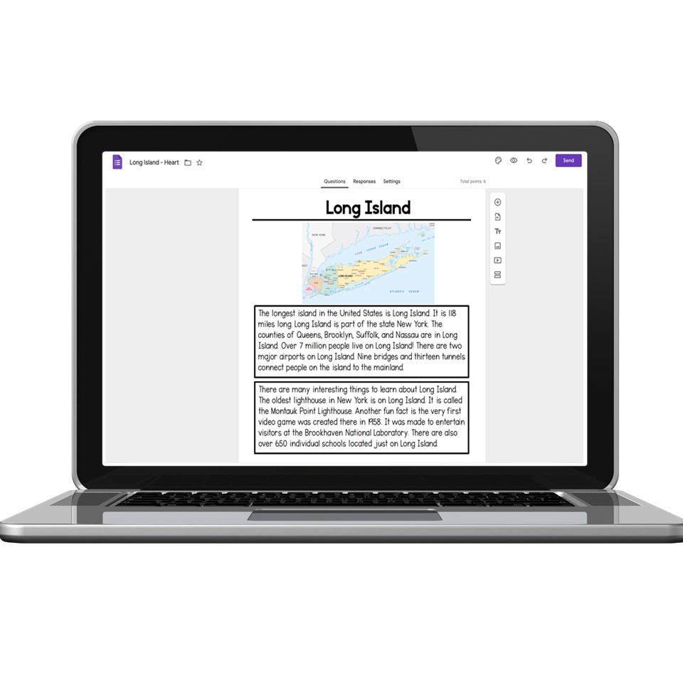 Digital 2nd Grade Reading Passages - Text Features - Long Island - At ...