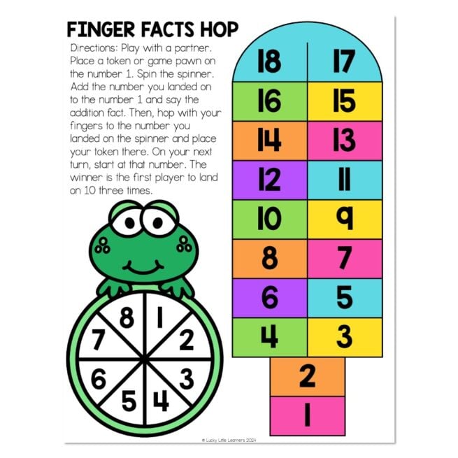 Leap Year - Leap Day - Addition Facts - Finger Fact Hop - Lucky Little ...