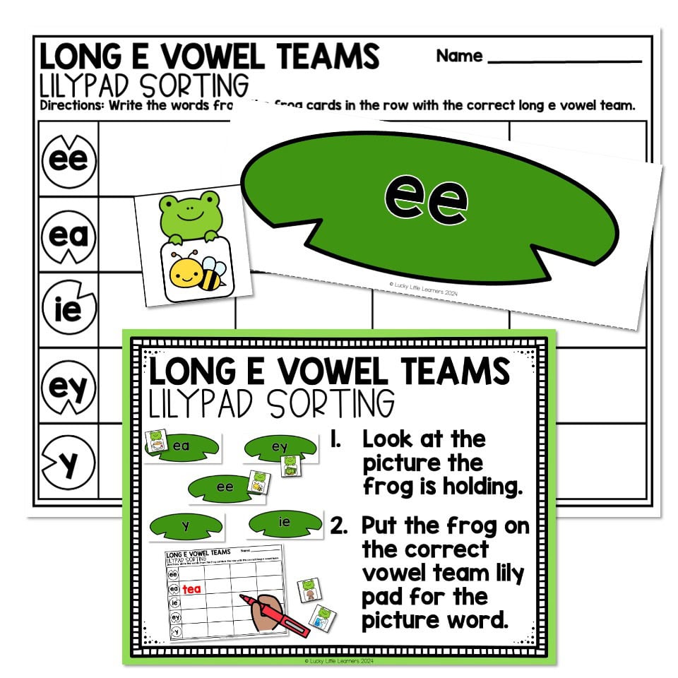Leap Year - Leap Day - Long E Vowel Teams - Lilypad Sorting Center ...