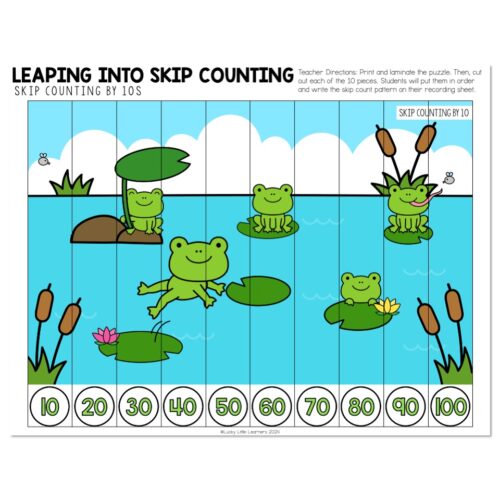 Leap Year - Leap Day - Math Puzzle - Skip Counting by 10 - Lucky Little ...