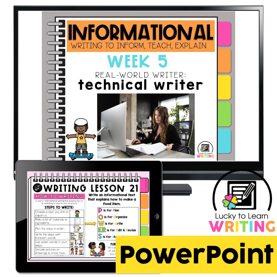 Lucky to Learn Writing - Unit 3 Informational - Week 5 - How To ...