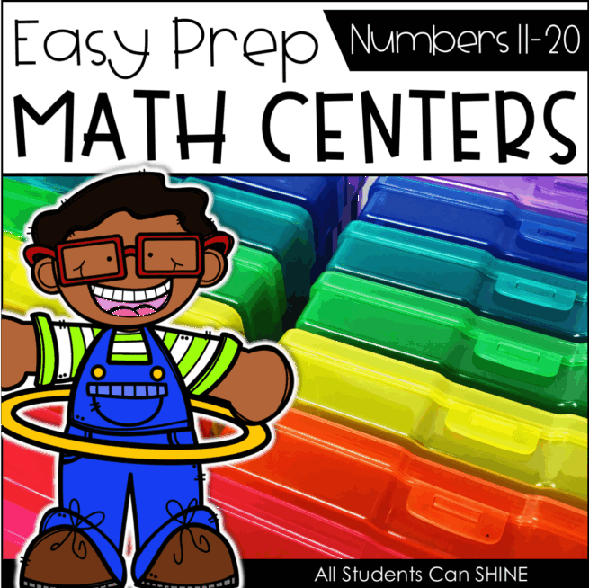 Math Centers Bundle for PreK, Kindergarten & First Grade - Lucky Little ...