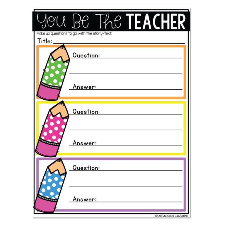 Small Group Reading Activities - Reading Comprehension - You Be the ...