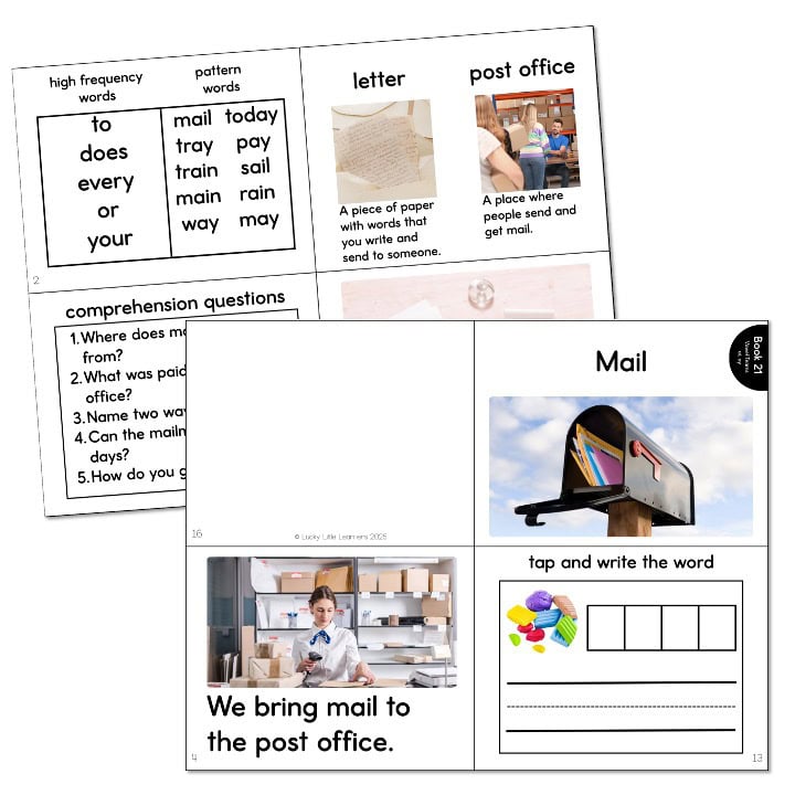 Lucky Little Readers - Nonfiction - Book Twenty-One - Vowel Teams AI AY ...