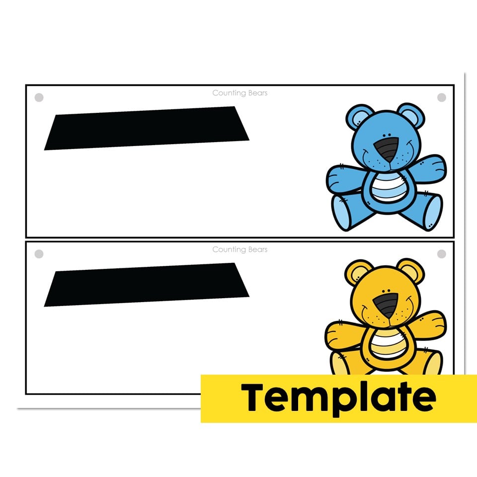 Manipulative Math Flipbooks - Counting Bears Template - Lucky Little ...