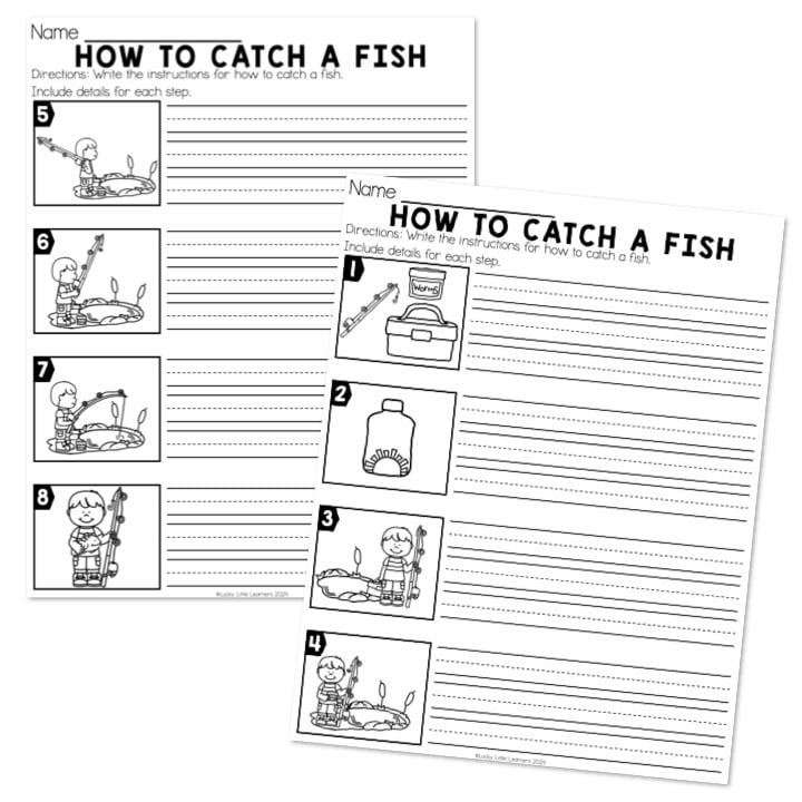 Monthly Writing Centers - May - How to - Catch a Fish - Lucky Little ...