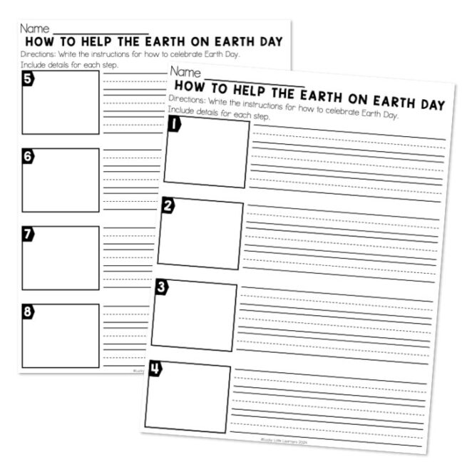 Monthly Writing Centers - April - How to - Help the Earth - Lucky ...