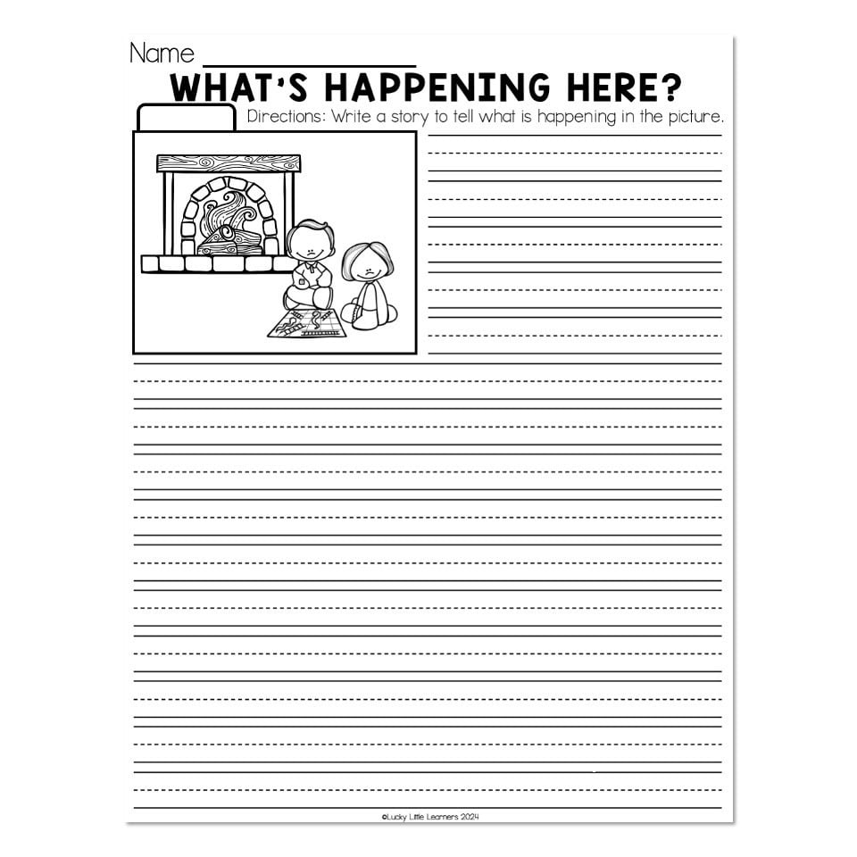 Monthly Writing Centers - December - What's Happening Here - Game Night ...