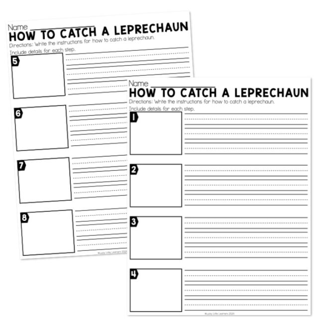 Monthly Writing Centers - March - How to - Catch a Leprechaun - Lucky ...