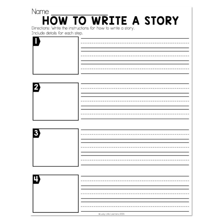 Monthly Writing Centers - October - How to - Write a Story - Lucky ...