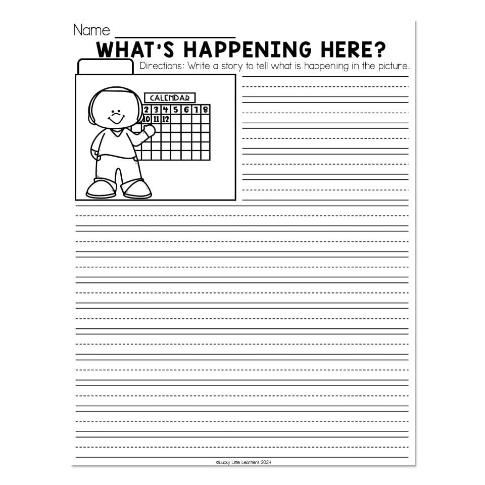 Monthly Writing Centers - September - What's Happening Here? - Calendar ...