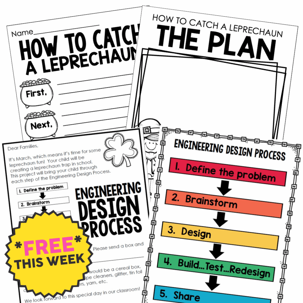 Sample Leprechaun Trap Planning Pages - Lucky Little Learners