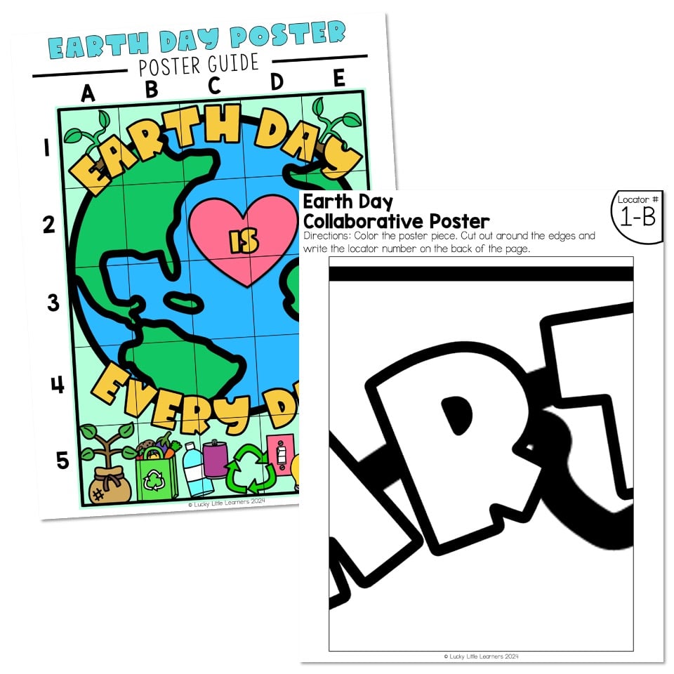Earth Day Collaborative Poster - Lucky Little Learners