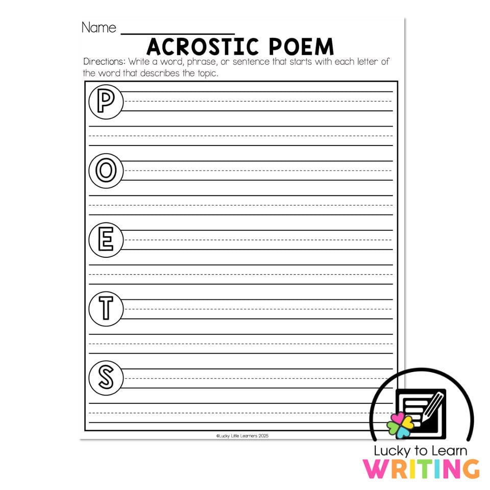 Lucky to Learn Writing - Unit 5 Other Types of Writing - Week 5 ...