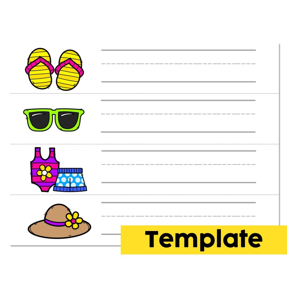 Seasonal Word Wall - Summer Template - Lucky Little Learners