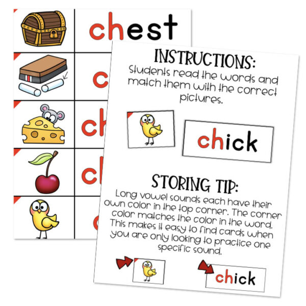 Phonics Match Cards - Lucky Little Learners