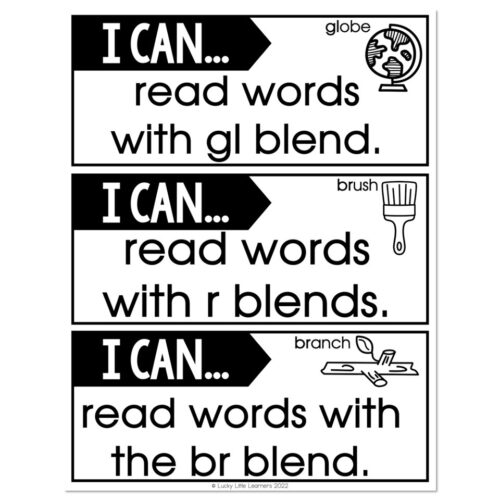 1st Grade I Can Statements - Phonics - Set 16 - Lucky Little Learners
