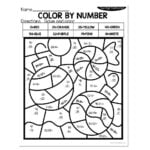 2-Digit Subtraction Winter Color by Number - Ornaments - Lucky Little ...