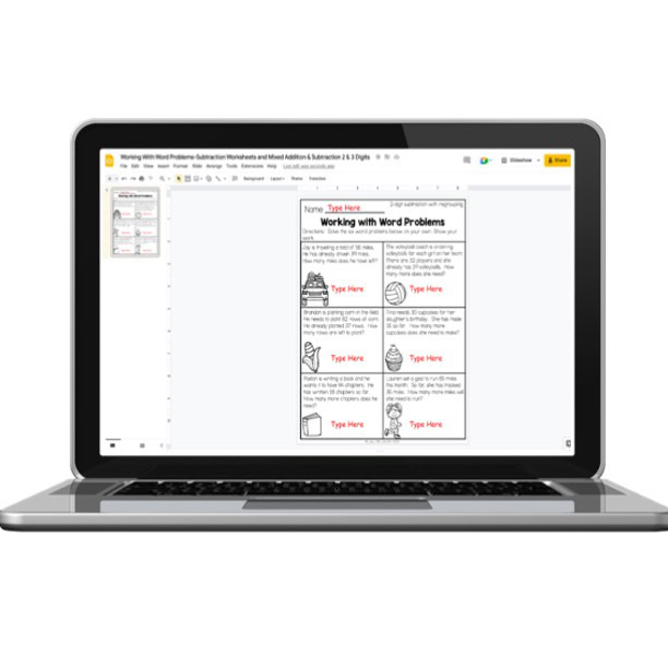 Digital 2nd Grade Math Worksheets - 2-Digit Subtraction With Regrouping ...
