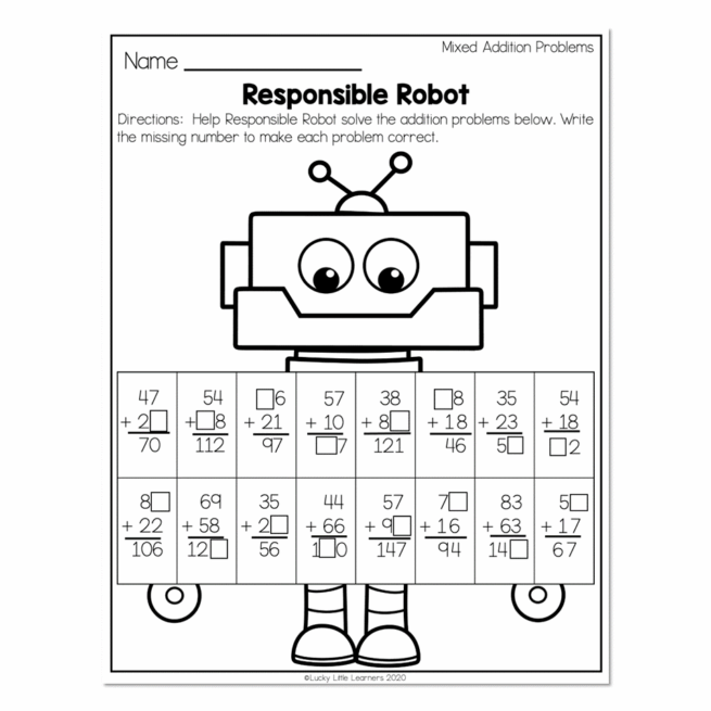 2nd Grade Math Worksheets - 2-Digit Addition With Regrouping ...