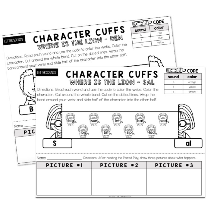Where is the Lion Character Cuff - Lucky Little Learners