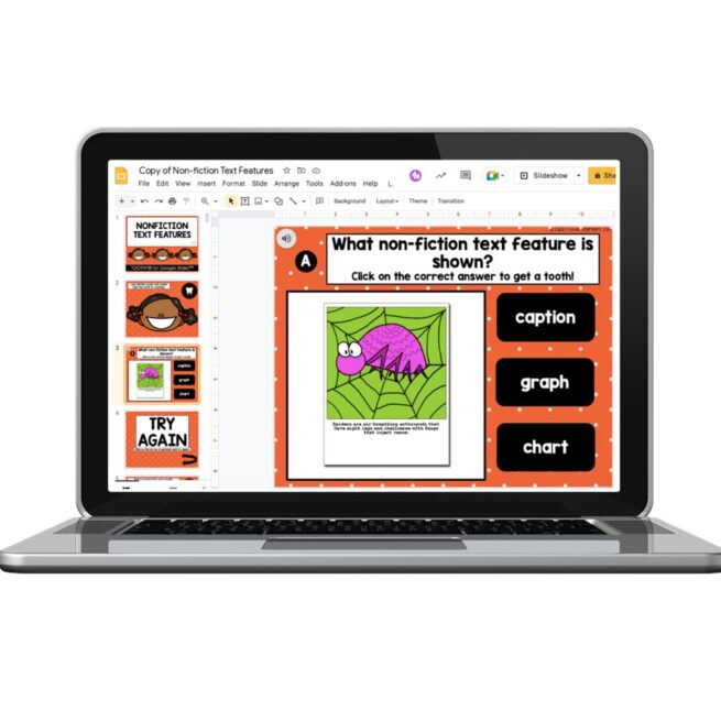 Digital Toothy - Reading Comprehension - 2nd Grade - Nonfiction Text ...