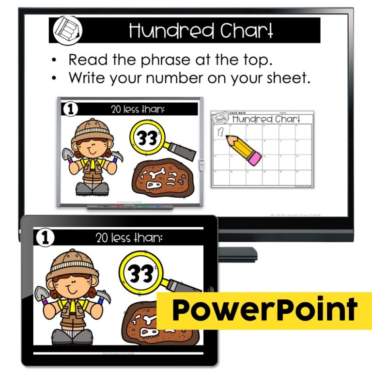 Digital Flash Math Games - Hundred Chart - Lucky Little Learners