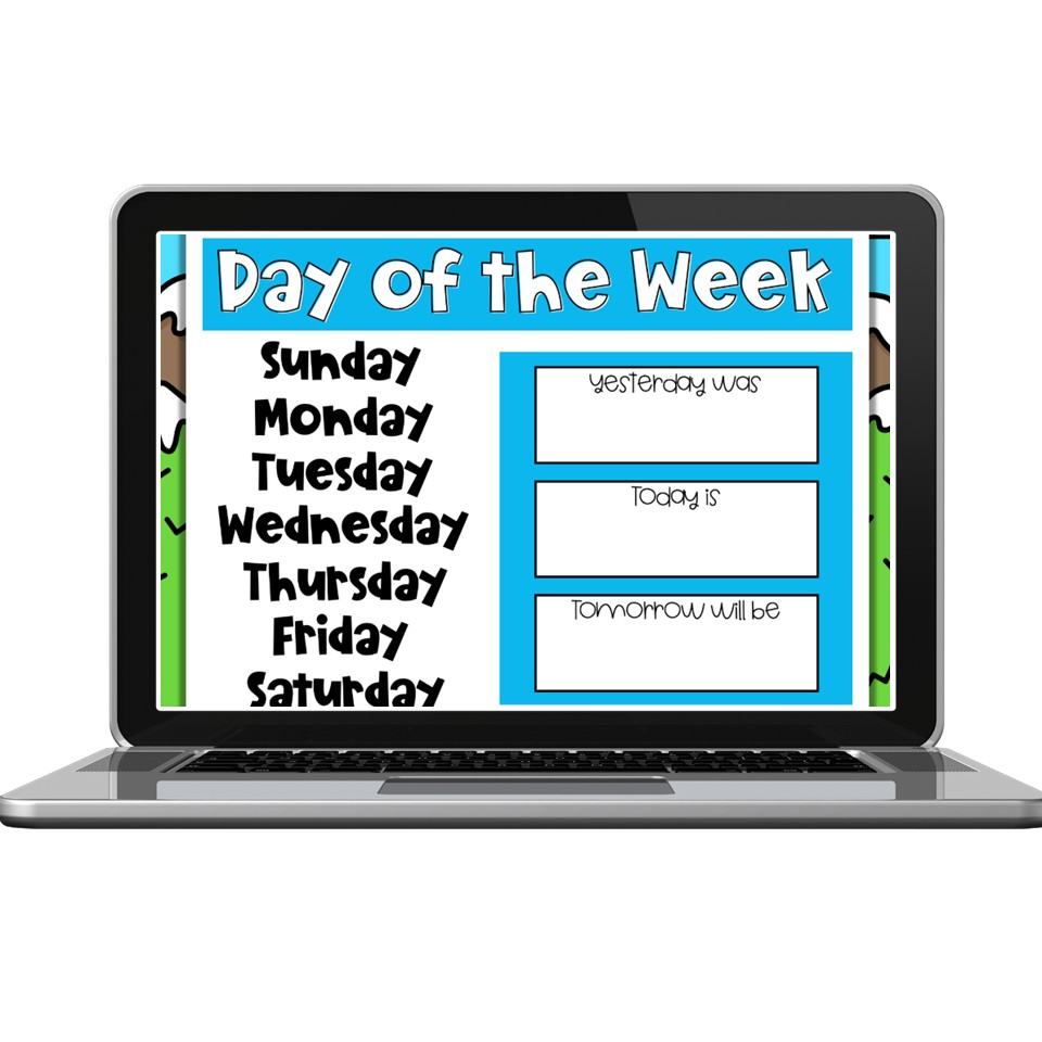 Digital Morning Meeting Calendar - Set 7 - Lucky Little Learners