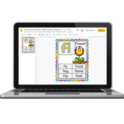 Digital Phonics Posters - Blends - FL - Lucky Little Learners