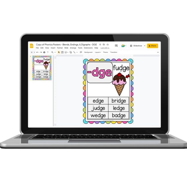Digital Phonics Posters - Digraphs - DGE - Lucky Little Learners