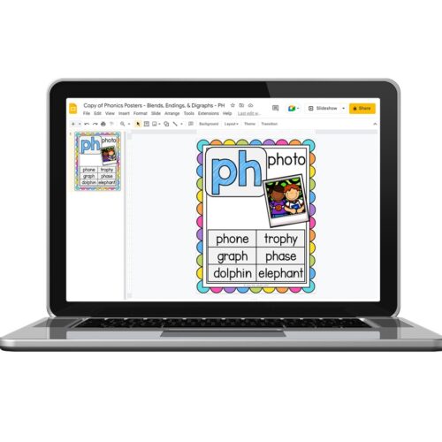 Digital Phonics Posters - Digraphs - PH - Lucky Little Learners