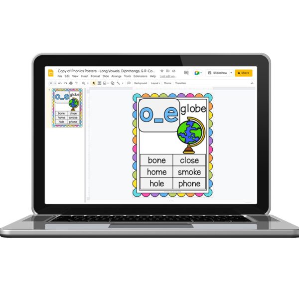 Digital Phonics Posters - Long Vowels - Long O Silent e - Lucky Little ...