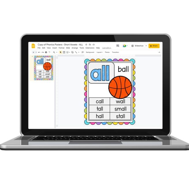 Digital Phonics Posters - Short Vowels - ALL - Lucky Little Learners