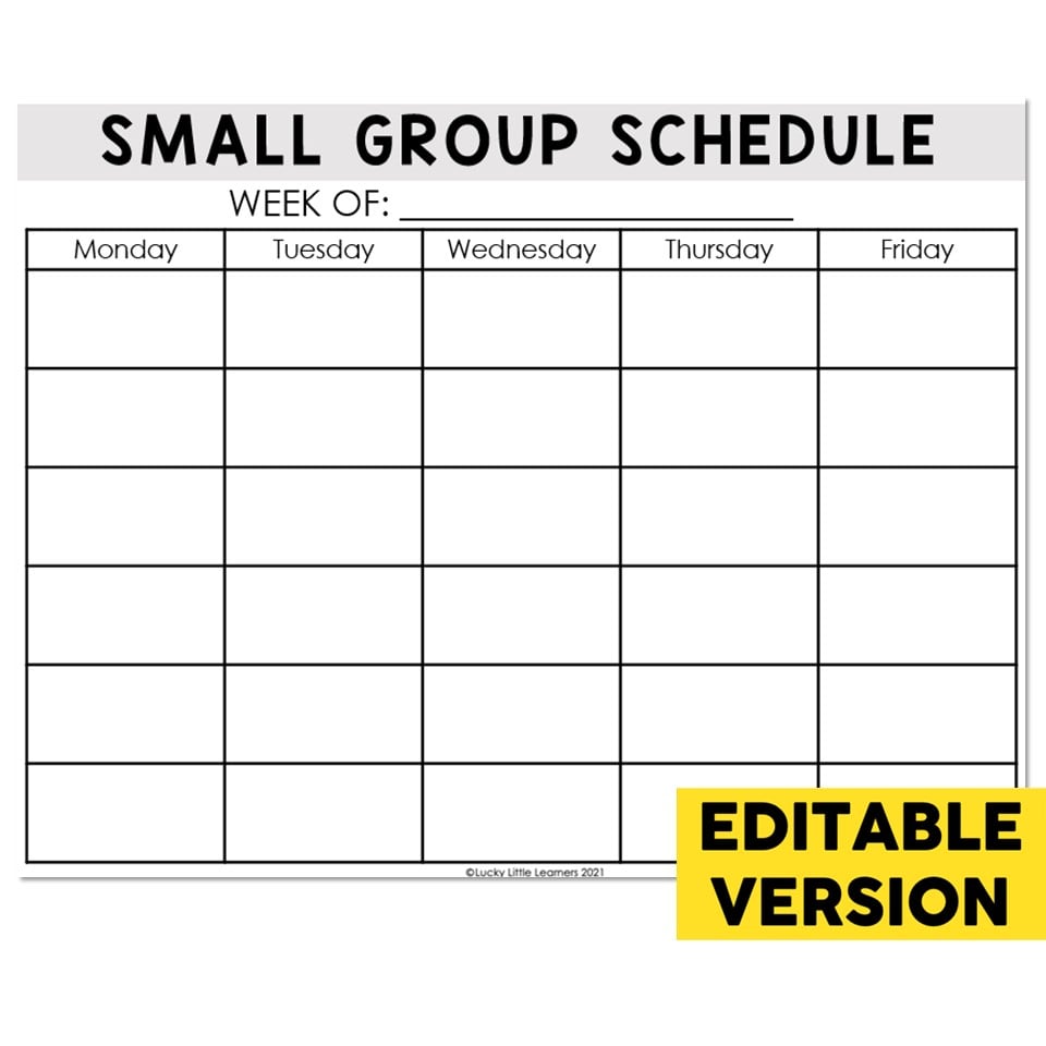 Editable Small Group and Intervention Math Kit – Lesson Planning ...