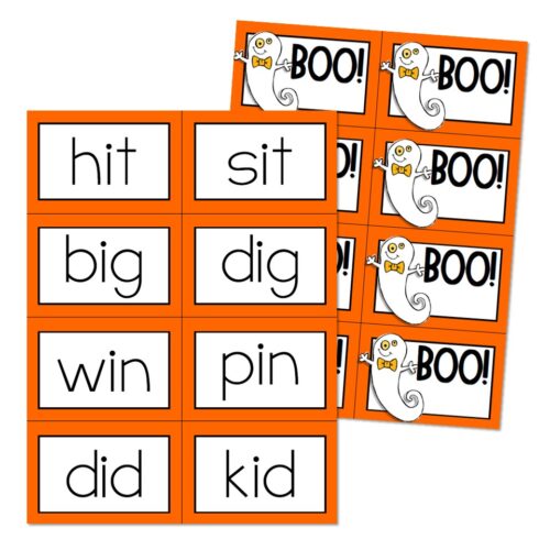 Halloween CVC Word Game - Lucky Little Learners