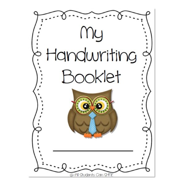 Handwriting Practice Pages - Booklet Covers - Lucky Little Learners