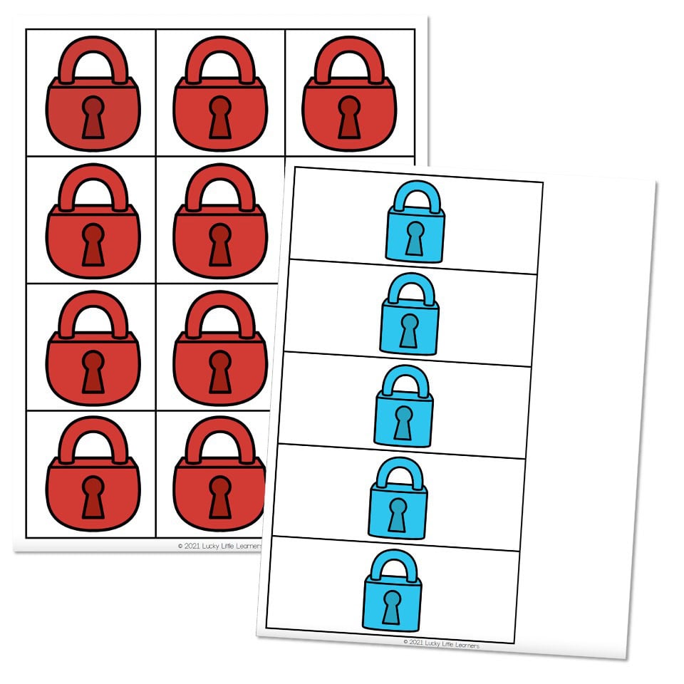 Sound Wall Lock Cards - Phonics -Science of Reading - Lucky Little Learners