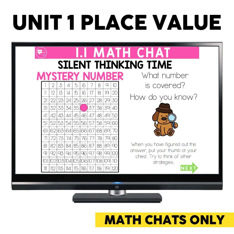 Lucky to Learn Math 2nd Grade - Unit 1 Math Chats - Lucky Little Learners